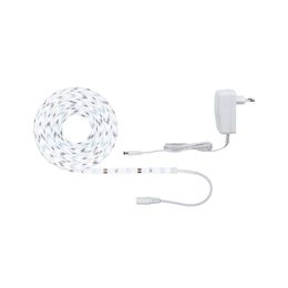 Paulmann LED-Streifen &raquo;SimpLED Stripe Set 5m 17W 230/12V DC Wei&szlig; Metall Kunststoff.&laquo; 1 Stk.-flammig wei&szlig; Flammen 1 Stk., Gesamtl&auml;nge 6,77m
