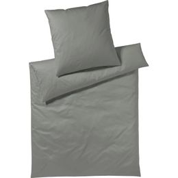 Yes For Bed Bettw&auml;sche &raquo;Pure & Simple Uni in Gr. 135x200, 155x220 oder 200x200 cm&laquo; 2 Stk. Bettw&auml;sche aus Baumwolle, zeitlose Bettw&auml;sche mit seidigem 