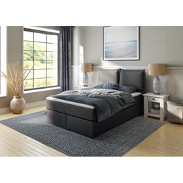 Home Affaire Boxspringbett &raquo;Lysann&laquo; 5fach verstellbares Kopfteil, in 4 Breiten, 3 Matratzenarten grau Liegefl&auml;che B/L: 140cm x 200cm, Gewicht bis: 100