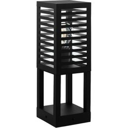 Eglo Stehlampe &raquo;ALAMONTE 3&laquo; E27 1 Stk. Stehleuchte in schwarz aus Alu, Stahl - exkl. E27 - 1X60W schwarz H: 45cm, 1 Stk.