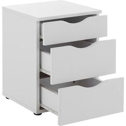 Relita Nachtschrank &raquo;Maxi&laquo; mit 3 Schubladen ist universell einsetzbar wei&szlig; B/H/T: 40cm x 54,6cm x 38cm, Schubladen: 3 Stk.