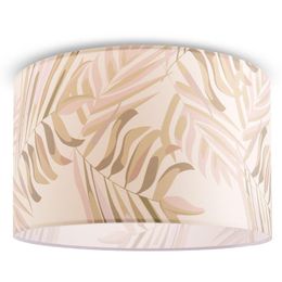 Paco Home Deckenleuchte &raquo;Kuba 126&laquo; E27 Wohnzimmer Esstisch Deckenleuchte Schlafzimmer Palme wei&szlig; 1, &Oslash; 45,5cm H: 29,5cm