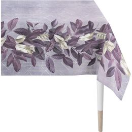 Apelt Tischdecke &raquo;1608 HERBSTZEIT, Herbstdeko, Herbst&laquo; Digitaldruck lila Baumwolle B/L: 150cm x 250cm, 1 Stk., rechteckig