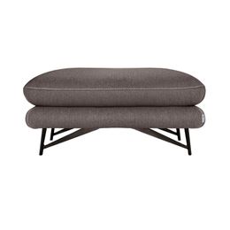Calia italia Hocker &raquo;Cezanne bequem und elegant, B/T 90/70cm, hochwertiger Designfu&szlig;&laquo; grau B/H/T: 90cm x 90cm x 70cm, Struktur (100% Polyester)