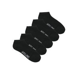 Jack & Jones Jack & Jones Junior Herren Socken &raquo;JACDONGO im 5er Pack, mit Stretchbund, kn&ouml;chellang&laquo; Packung, 5 Stk. tlg. unifarben, casual, eng, Jersey schwarz 33-