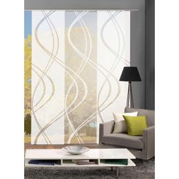 Home Wohnideen Schiebegardine &raquo;DAN&laquo; Klettband 3 Stk. tlg. HxB: 245x60, inkl. Befestigungszubeh&ouml;r wei&szlig; Scherli, Polyester 245cm, Klettband, 60cm