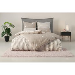 OTTO home Wendebettw&auml;sche &raquo;JULIE&laquo; 2 Bettw&auml;sche mit Tannenb&auml;umen, Baumwolle, Winter, ab 135x200 Flanell, Obermaterial: 100% Baumwolle B/L: 135cm x 