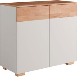 OTTO home Kommode &raquo;Citra teilmassiv&laquo; Breite 90cm,moderne grifflose Optik mit push to open Funktion grau B/H/T: 90cm x 80cm x 40cm, teilmassiv, 2 Stk.,