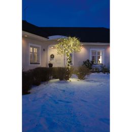 Konstsmide LED-Lichterkette 40 Stk.-flammig Micro LED Lichterkette, mit Funkeleffekt, 40 warm wei&szlig;e Dioden schwarz Dioden 40 Stk. Flammen 40 Stk., 