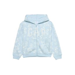 GAP Sweatjacke 'HERITAGE' M&auml;dchen Gr&ouml;&szlig;e 152/158 hellblau / wei&szlig;