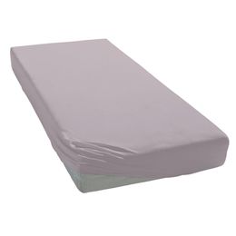 Elegante Spannbettlaken &raquo;Mako-Jersey&laquo; in hochwertiger Qualit&auml;t mit Elasthan-Anteil grau Mako-Jersey, Obermaterial: 97% Baumwolle, 3% Elasthan 1 Stk., Mako-