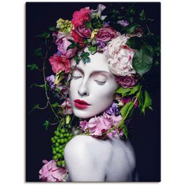 Artland Wandbild &raquo;Sch&ouml;ne Blumenk&ouml;nigin&laquo; Bilder von Frauen 1 Stk. tlg. als Alubild, Leinwandbild, Poster in verschied. Gr&ouml;&szlig;en bunt B/H/T: 30cm x 40cm, 