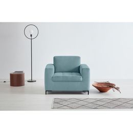OTTO products Sessel &raquo;Grazzo Loungesessel, moderne Sitzheftung, bequemer Einzelsessel&laquo; hochwertige Stoffe aus recyceltem Material, Steppung im 