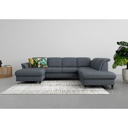 Sit & More sit&more Wohnlandschaft &raquo;Maggiore U-Form&laquo; wahlweise mit Kopfteilverstellung, Schlaffunktion und Stauraum grau 98% Polyester, 2% Polyamid B/H/T: 312cm 