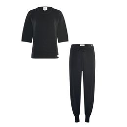 YOU LOOK PERFECT Loungewear 'LOUNGEWEAR SET - Pullover Fay & Pants Bella' female size XS Black