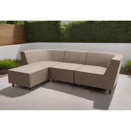 DOMO collection Ecksofa &raquo;Sonna, individuell zusammenstellbar L-Form&laquo; Gartenlounge-Set oder Einzelelemente, Outdoor braun 100% Olefin B/H/T: 206cm x 