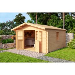 Konifera Gartenhaus &raquo;Nienstedten 1&laquo; in 3 Varianten beige Holzwerkstoff Fu&szlig;boden im Gartenhaus, ohne Dacheindeckung