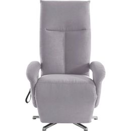 Sit & More sit&more TV-Sessel &raquo;Tycoon mit Kopfteilverstellung und 360&deg; Drehfunktion&laquo; wahlweise manuell oder elektrischer Funktion, auch mit Akku (kabellos) grau 