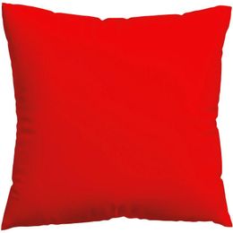 Schlafgut Kissenbezug &raquo;Premium Kissenbezug Woven Satin (1 St)&laquo; Ton-in-Ton Rei&szlig;verschluss, Fadendichte von 300tc, Uni, OEKO Tex rot Mako-Satin, Obermaterial: 100