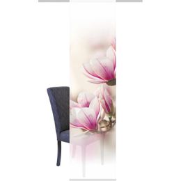 Home Wohnideen Schiebegardine &raquo;MAGNONE&laquo; Klettband 1 Stk. tlg. HxB: 245x60, inkl. Befestigungszubeh&ouml;r rosa Polyester 245cm, Klettband, 60cm