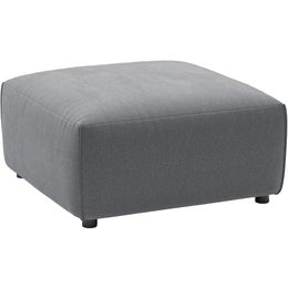 Home Affaire Hocker &raquo;Glimminge auch in Breitcord, Feincord und Easy care-Bezug&laquo; passend zur Serie "Glimminge" grau 100% Polyester B/H/T: 80cm x 42cm x