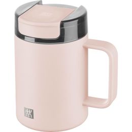 Zwilling Thermobecher &raquo;Thermo Plus&laquo; Edelstahl, Doppelwandig, To-Go, Auslaufsicher rosa Edelstahl 13,5cm, 380ml, 1
