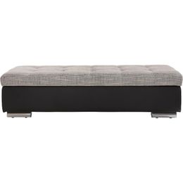 DOMO collection Hocker &raquo;TREVISO XXL: 161x60x41 cm&laquo; mit Stauraum, auch in Cord, passend zur Serie, moderne Steppung schwarz Microfaser-Primabelle (100%