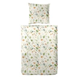 Primera Bettw&auml;sche &raquo;Biber-Bettw&auml;sche Branches&laquo; 2 Stk. mit floralen Motiven Biber, Obermaterial: 100% Baumwolle B/L: 135cm x 200cm, 1 Stk., 1 Stk., Biber, B/L: