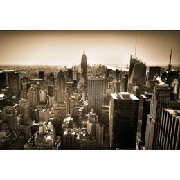 papermoon Fototapete &raquo;New York Sepia&laquo; bunt Vlies B/L: 2,5m x 1,86m, Bahnen: 5 Stk.