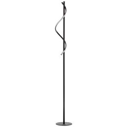 Brilliant LED Stehlampe &raquo;Eunice&laquo; 1 Stk. Neutralwei&szlig; 150 x 20 cm, 1700 lm, 4000 K, Metall, matt schwarz schwarz &Oslash; 20cm H: 150cm, 1 Stk.
