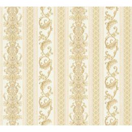 Livingwalls living walls Vliestapete &raquo;Concerto&laquo; Barock Orientalische Tapete Tapete Barock gold Vinyl, Vlies B/L: 0,53m x 10,05m
