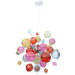 N&auml;ve n&auml;ve Pendelleuchte &raquo;Explosion&laquo; G9 H&auml;ngeleuchte,metall,glas,multicolor, 10xG9 max.20W bunt 10
