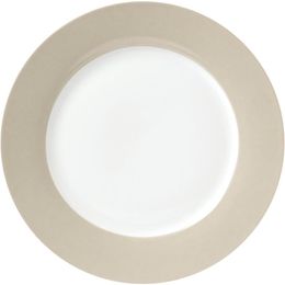 Van Well Dessertteller &raquo;Vario&laquo; Teller Set, Porzellan, sp&uuml;lmaschinen- und mikrowellengeeignet, &Oslash; 20 cm grau Porzellan 20cm