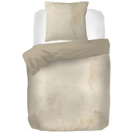 Kayori Bettw&auml;sche &raquo;Sakae&laquo; 2 Stk. 100% reiner Bio-Baumwoll-Satin beige Mako-Satin, Obermaterial: 100% Baumwolle B/L: 155cm x 220cm, 1 Stk., 1 Stk., 