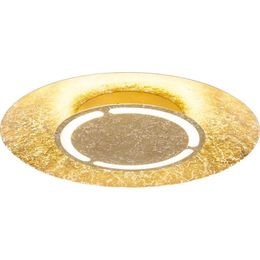 Globo LIGHTING LED Deckenleuchte &raquo;TABEA&laquo; LED-Modul 1 Stk. Warmwei&szlig; Deckenlampe, Wohnbereich, Schlafzimmer gold 1 Stk.