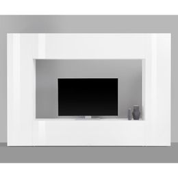 Home Affaire Wohnwand &raquo;Maruska&laquo; Set, 4 Stk. tlg. wei&szlig; Holzwerkstoff B/H/T: 260cmcm x 180cmcm x 30cmcm