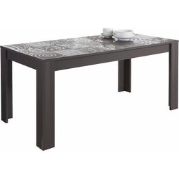 Home Affaire Esstisch &raquo;Miro&laquo; Breite 180 cm mit oder ohne Ansteckplatten grau B/H/T: 180cm x 79cm x 90cm, ohne Auszug