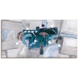 Artland Wandbild &raquo;Abstrakte blaue Kreise&laquo; Gegenstandslos 1 Stk. tlg. als Alubild, Leinwandbild, Poster in verschied. Gr&ouml;&szlig;en blau B/H/T: 60cm x 30cm, 