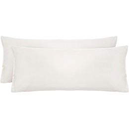 Biberna Kissenbezug &raquo;Michi Feinjersey mit Rei&szlig;verschluss&laquo; verschiedene Gr&ouml;&szlig;en, Feinjersey Kissenh&uuml;lle aus 100% Baumwolle beige Feinjersey, Obermaterial: 100% 