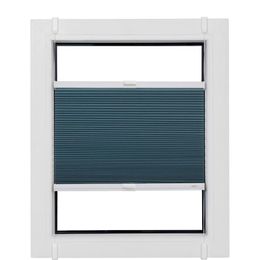 SUNLINES Wabenplissee &raquo;Budget Wabe Verdunklung&laquo; abdunkelnd ohne Bohren verspannt Klemmfix, glatt blau Obermaterial: 85% Polyester, 15% sonstige Fasern