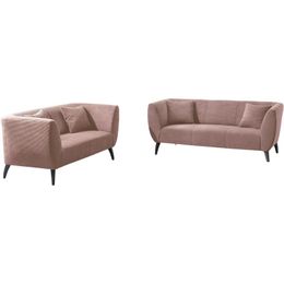 Home Affaire Polstergarnitur &raquo;Lazio modern und bequem, schmale Armlehnen, tolle Detailverarbeitung&laquo; Set, 3-Sitzer und 2-Sitzer, 2 Stk. tlg. zwei 