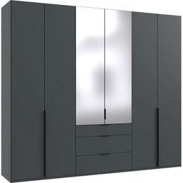 wimex Dreht&uuml;renschrank &raquo;Mugano&laquo; mit langen oder kurzen Griffen aus Metall, in vielen Breiten, 208 oder 236 cm hoch, Made in Germany Holzwerkstoff Grafit, B/