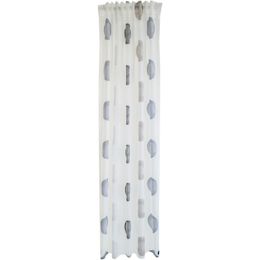 HOMING Vorhang &raquo;Kaleo&laquo; verdeckte Schlaufen 1 Stk. tlg. Vorhang mit verdeckten Schlaufen Kaleo wei&szlig;/grau 140x245cm wei&szlig; Scherli, Polyester 245cm, 