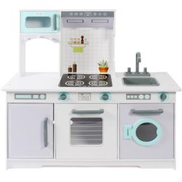 Bayer Chic 2000 CHIC2000 Spielk&uuml;che &raquo;Gro&szlig;e Spielk&uuml;che, wei&szlig;-grau&laquo; grau Kunststoff, MDF Einheitsgr&ouml;&szlig;e