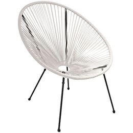 Garden Pleasure Gartensessel &raquo;Dalida&laquo; Set, 2 Stk. tlg. wei&szlig; B/H/T: 73cm x 93cm x 73cm