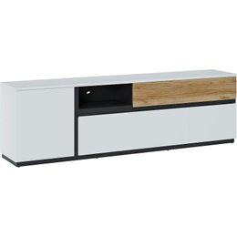 Home Affaire Lowboard &raquo;Novena&laquo; Breite 211 cm wei&szlig; Holzwerkstoff B/H/T: 210,5cm x 63,4cm x 40cm, 3 Stk., 1 Stk.