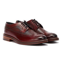 Ben Sherman Archie Brogue Herren Burgundy Schuhe
