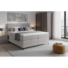Home Affaire Boxspringbett &raquo;Ilona, Doppelbett, Polsterbett, Federkernbett, Komforbett, 160, 180 cm&laquo; inkl. Topper, zwei Bettk&auml;sten, Taschen-
