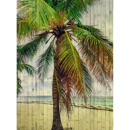 Livingwalls living walls Fototapete &raquo;Walls by Patel Tahiti 3&laquo; glatt Vlies, Wand, Schr&auml;ge beige Vlies B/L: 2m x 2,7m