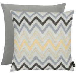 Apelt Dekokissen &raquo;Ravenna&laquo; Samtabseite grau Polyester B/L: 46cm x 46cm, 1 Stk.